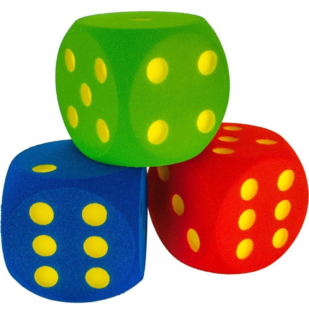 Terninger i skum (3 stk) 3 stk | 16 cm skumterning - Idrettsbutikken.no