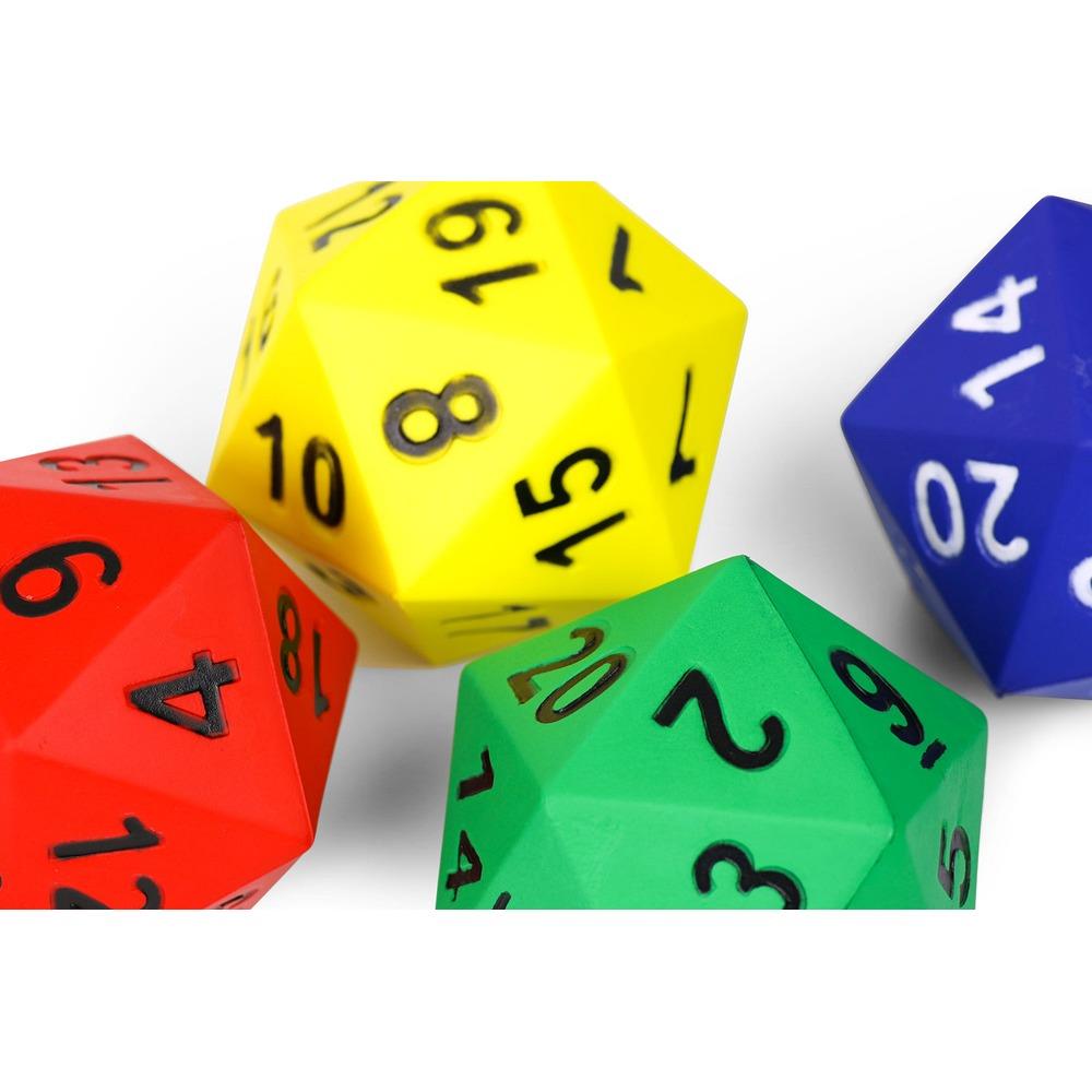 Terning 20-sidet med tall 1 stk | 15 cm skumterning m/trekk ...