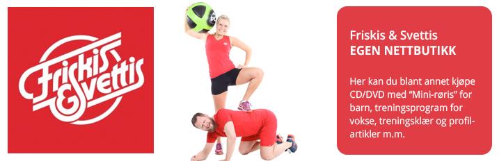 Friskis & Svettis egen nettbutikk.